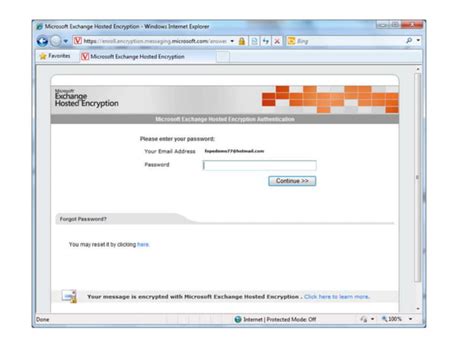 Forefront Online Protection For Exchange Encryption Overview PPT