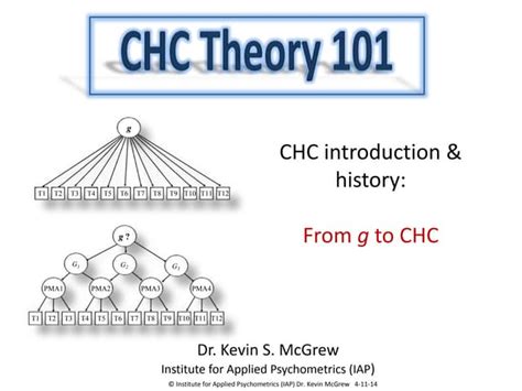 Chc Theory 101 From General Intelligence G To Chc Theory Pptx