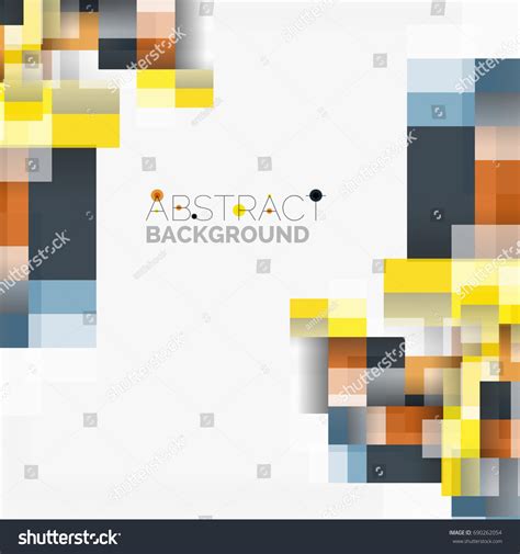 Abstract Vector Blocks Template Design Background Stock Vector Royalty Free 690262054