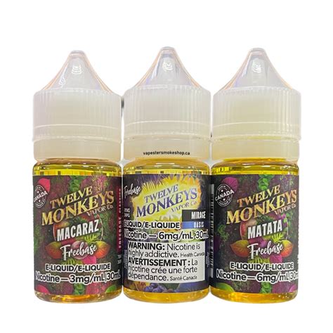 Twelve Monkey Freebase Vape Juice ML