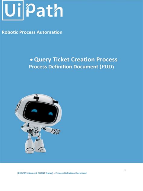 Uipath Process Definition Document Pdd Pdf Business Process