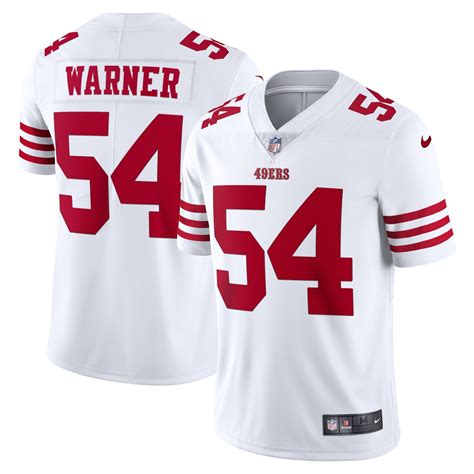 Fred Warner San Francisco 49ers Vapor Limited Jersey White Nfl Bluefink