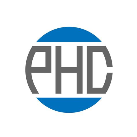 Phc Letter Logo Design On White Background Phc Creative Initials Circle Logo Concept Phc