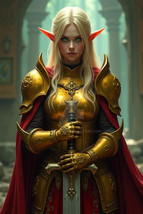 Female Blood Elf Paladin Emelly Soulspear By Jacman1976 On Deviantart