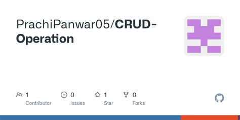 Github Prachipanwar05crud Operation
