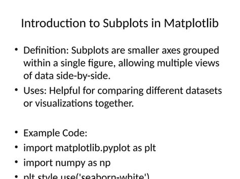 Subplotsinmatplotlibpresentation 1pptx Subplotsinmatplotlibpresentation 1pptx