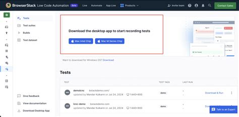 Create And Run Your First Test Browserstack Docs