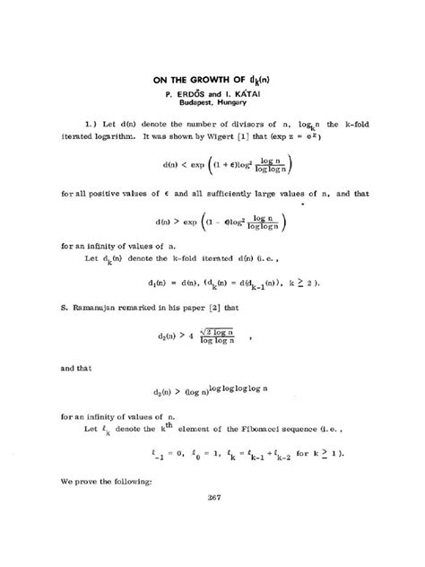 1969 08erdos Pdf Logarithm Combinatorics