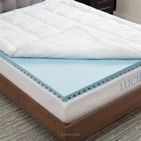 Lucid Queen Hybrid Down Alternative Gel Infused Memory Foam Mattress