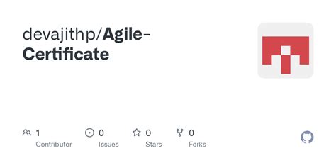 Github Devajithp Agile Certificate