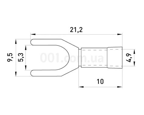 Наконечник вилочный изолированный 1 5 2 5 мм² черный упаковка 100 шт E Terminal Stand Sv 2 5
