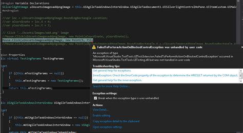 Silverlight Coded Ui Another Control Is Blocking The Control