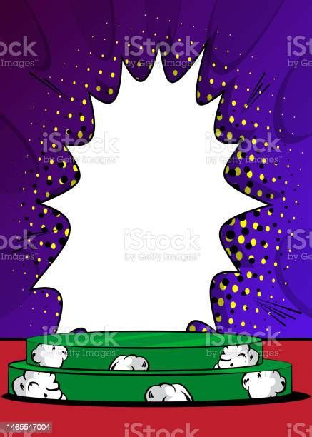 만화책 추상 연단 무대 플랫폼 모형 프레젠테이션을 위한 만화 제품 장면 받침대 가격에 대한 스톡 벡터 아트 및 기타 이미지 가격 가격표 고풍스런 Istock