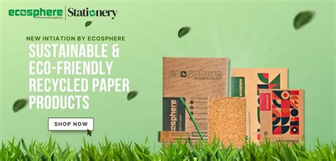 Ecosphere Stationery Sustainable Recycled Paper Products