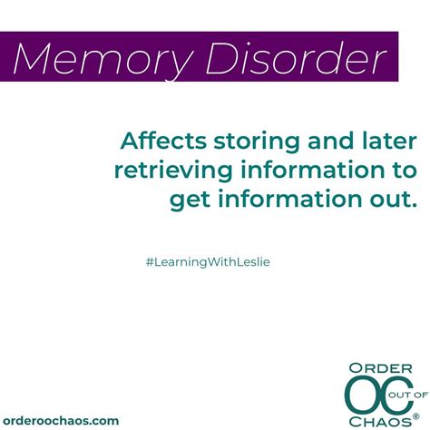 Types Of Memory Disorders Working Short Term And Long Term