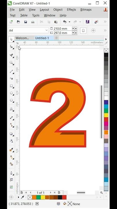 Text Effect In Coreldraw Powerclip In Coreldraw Logodesign Textstyle Coreldrawtutorial