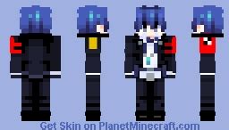 Makoto Yuki P3 Reloaded Version Minecraft Skin