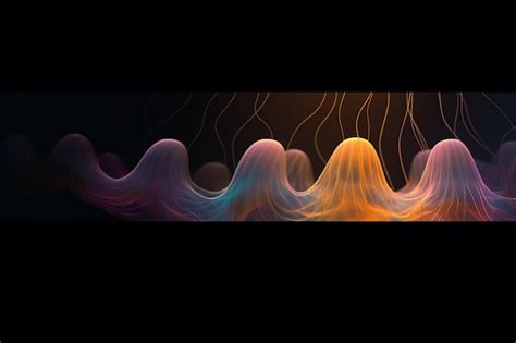Premium Ai Image Arafed Image Of A Wave Of Colored Lines On A Black Background Generative Ai