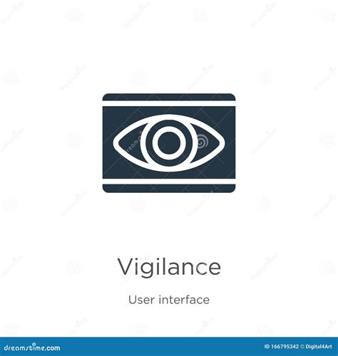 Vigilance Icon Vector Trendy Flat Vigilance Icon From User Interface Collection Isolated On