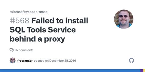 failed to install sql tools service behind a proxy · issue 568