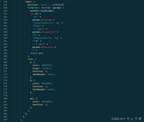 Echarts饼图 Serieslabelformmatter自定义配置 不识别html问题echarts Label Html Csdn博客