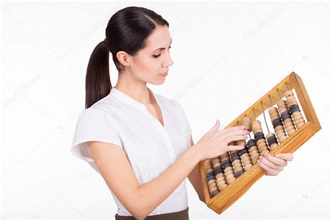 Business Woman Calculating Finance With Abacus Stock Photo Sergiophoto 68944871