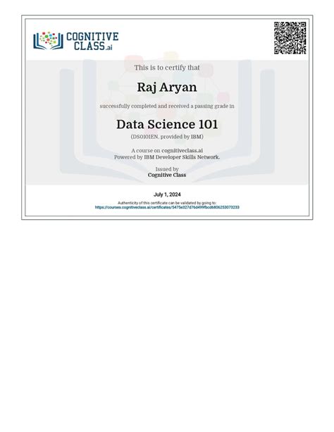 Raj Aryan On Linkedin Datascience Ibm Cognitiveclass