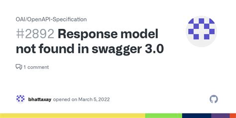Response Model Not Found In Swagger 30 · Issue 2892 · Oaiopenapi