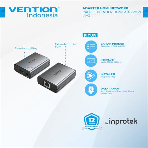 Jual Vention Hdmi Extender Over Lan Cable Rj45 Hdmi Kvm Network Full Hd Akg Shopee Indonesia
