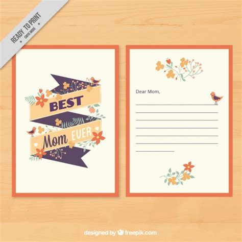 Vectores E Ilustraciones De Carta Dia Madre Para Descargar Gratis Freepik