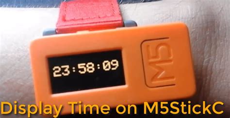 How To Display Time On M5stickc Esp32 Using Visuino Visuino Visual Development For Arduino
