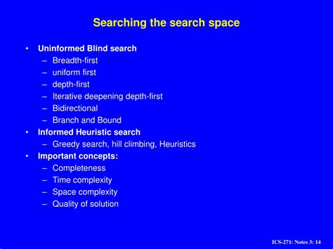 Ppt State Spaces And Uninformed Search Exploring Problem Solving Agents Powerpoint