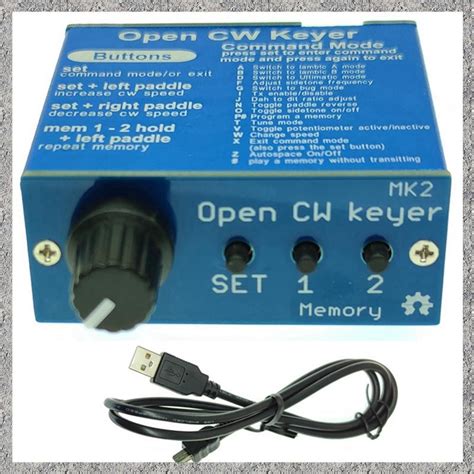 Open Cw Keyer Mk2 Kit With Metal Case Cw Keyer Mk2 Kit Cw Speed Adjustable From 1 To 999 Wpm