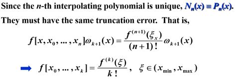 Chapter 3 Interpolation And Polynomial Approximation Jiepengs Notes