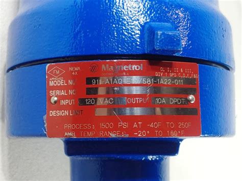 Magnetrol Level Switch Model 911 A1a0 E10 581 1a22 011