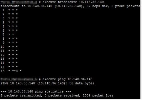Ping From Fortigate Doesnt Work Fortinet Community