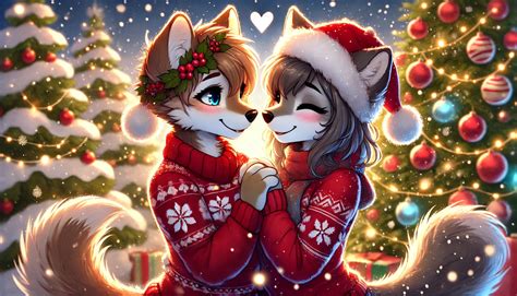 Two Female Anthropomorphic Wolves Furries Depic By Griphon46 On