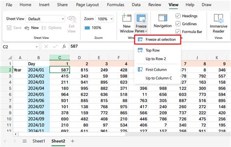 Excel Online Freeze Row And Column At The Same Time