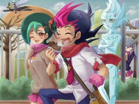 Yugioh Zexal Fan Art Yuma Tsukumo Tori Meadows And Astral Gioh