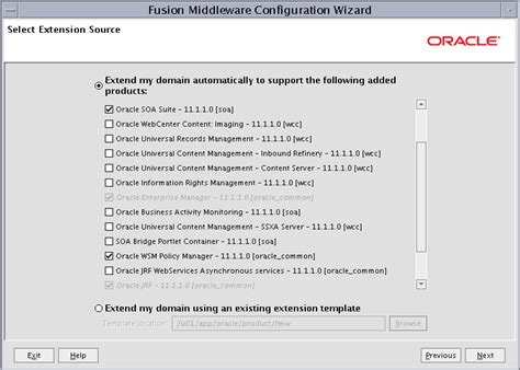 Extending The Domain To Include Oracle Soa Suite Components
