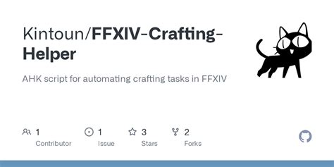 GitHub Kintoun FFXIV Crafting Helper AHK Script For Automating Crafting Tasks In FFXIV