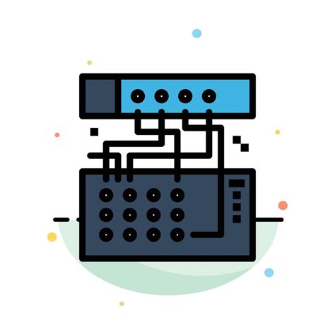 Analog Connection Device Module Sound Abstract Flat Color Icon Template Analog Connection Device Module Sound Abstract Flat Color Icon Template