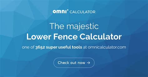Lower Fence Calculator
