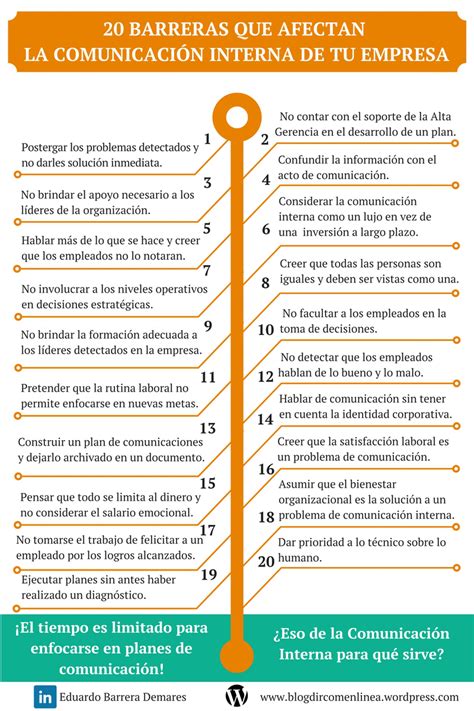 20 Barreras Que Afectan A La Comunicación Interna De Tu Empresa
