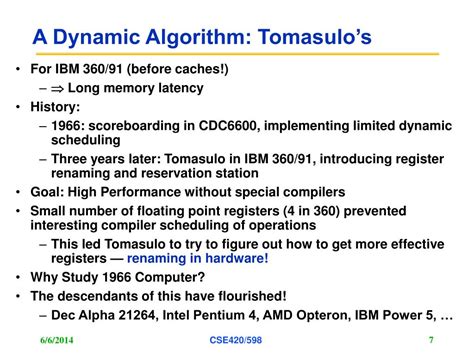 PPT CSE 420 598 Computer Architecture Lec 11 Chapter 2 DS
