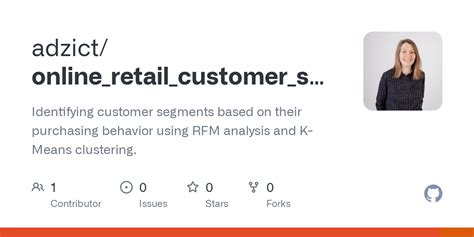 Github Adzict Online Retail Customer Segmentation Identifying Customer Segments Based On