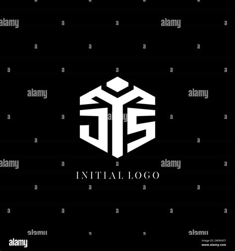 Initial Js Logo Hexagon Shape Geometric Style Vector Graphic Stock Vector Image And Art Alamy