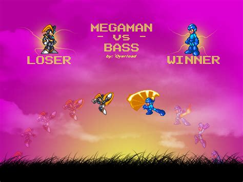 Megaman Vs Bass By Overload4 On Deviantart