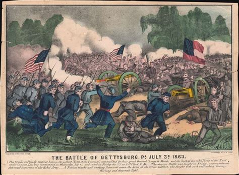 The Battle Of Gettysburg Pa July 3 1863 Geographicus Rare Antique Maps