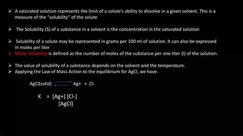 Solubility And Solubility Product Pptx
